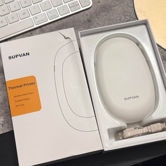 supvan | Other | Supvan White Thermal Printer For Label Organization ...